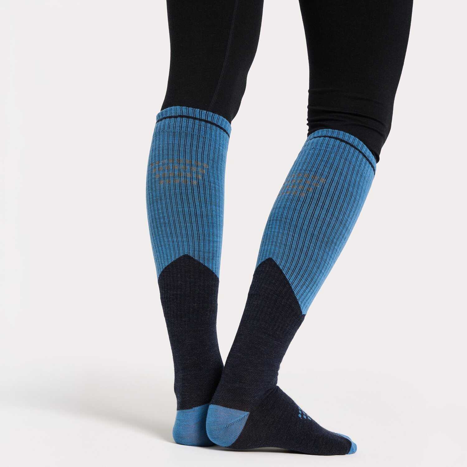 Calze a compressione in lana merino per corsa, sci e sport all’aperto ...