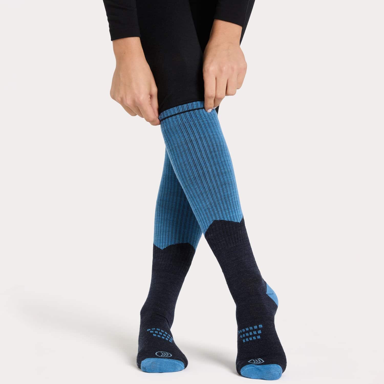 Calze a compressione in lana merino per corsa, sci e sport all’aperto ...